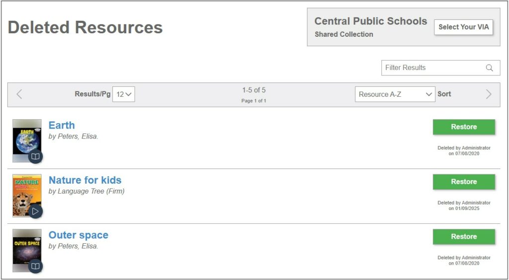 Shared Collection Management – Mackin Help